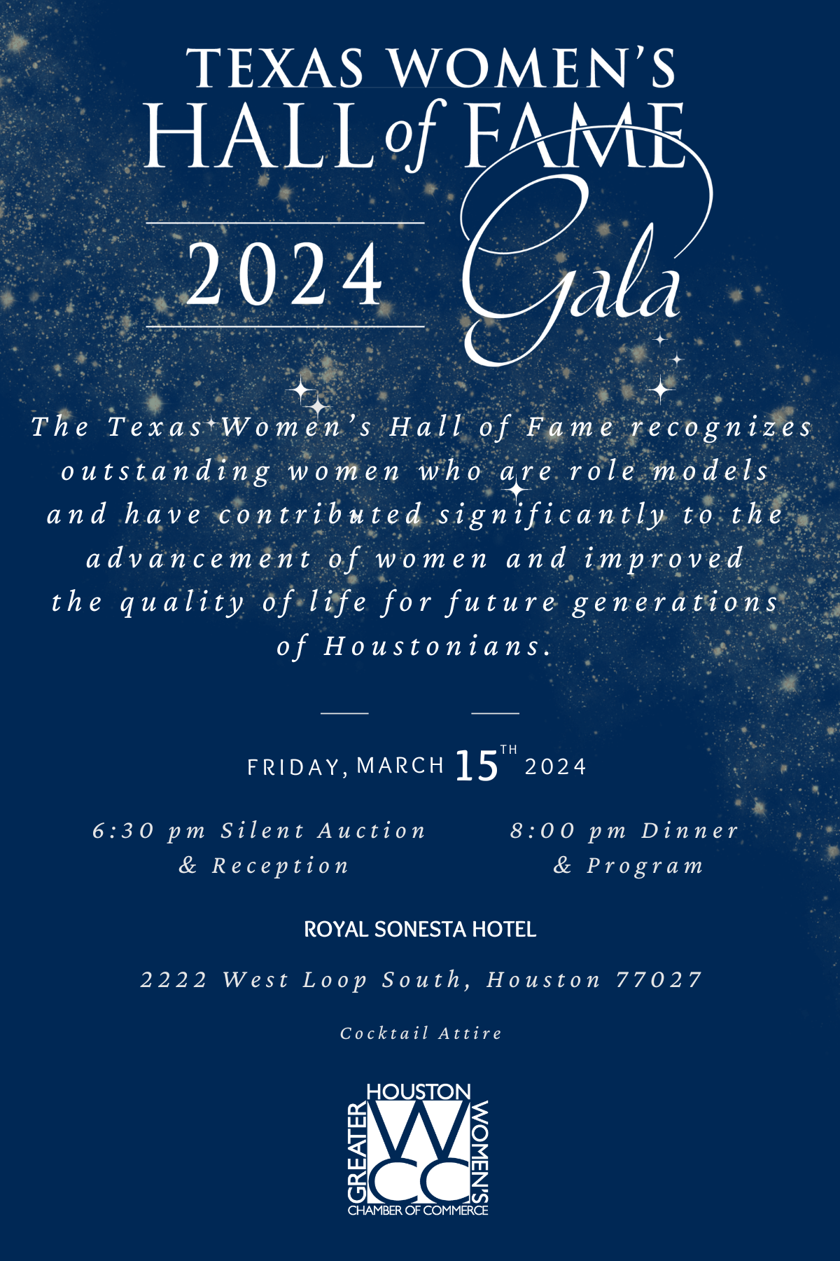 Texas Women’s Hall of Fame Gala 2024 - Greater Houston Women’s Chamber ...